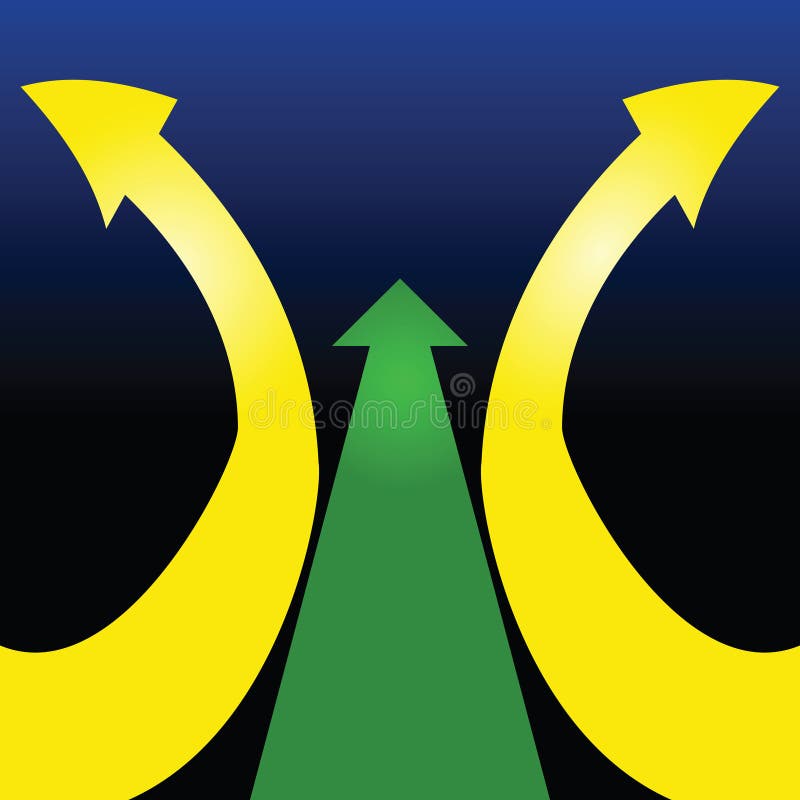 Arrows stock vector. Illustration of path, direction, graphic - 7330849