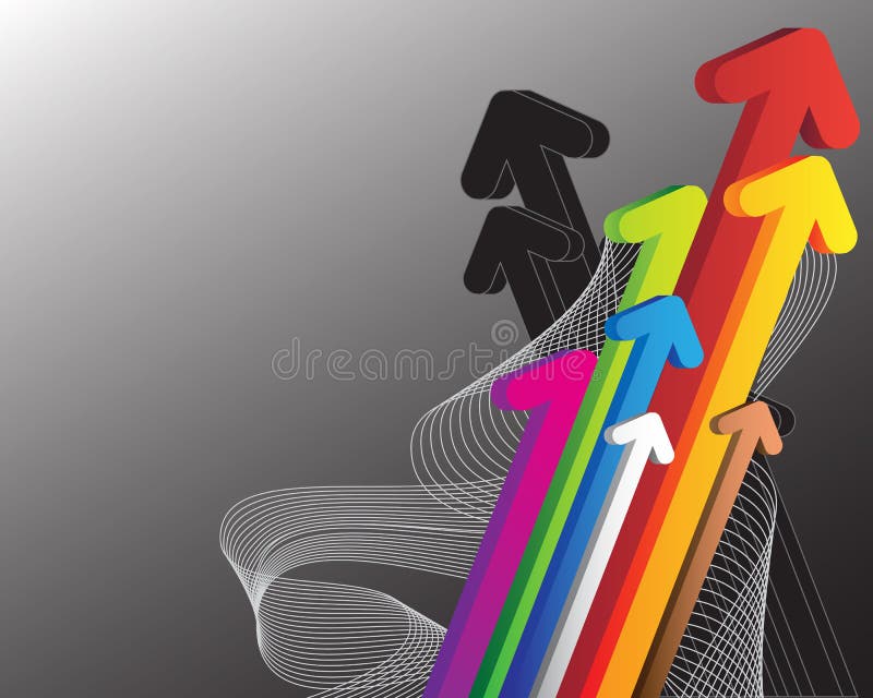 Funky Arrows Layout stock illustration. Illustration of abstract - 8611213