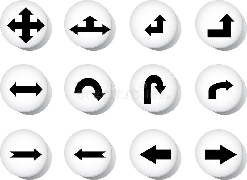 Arrows stock vector. Illustration of database, icons - 10840341