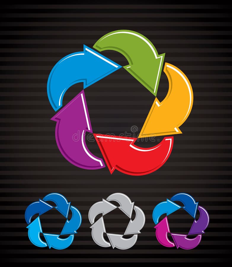 Arrows Abstract Conceptual Symbol Template Vector Stock Vector