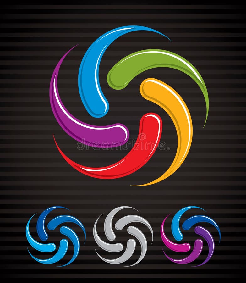 Arrows Abstract Loop Symbol, Vector Conceptual Pictogram Template ...