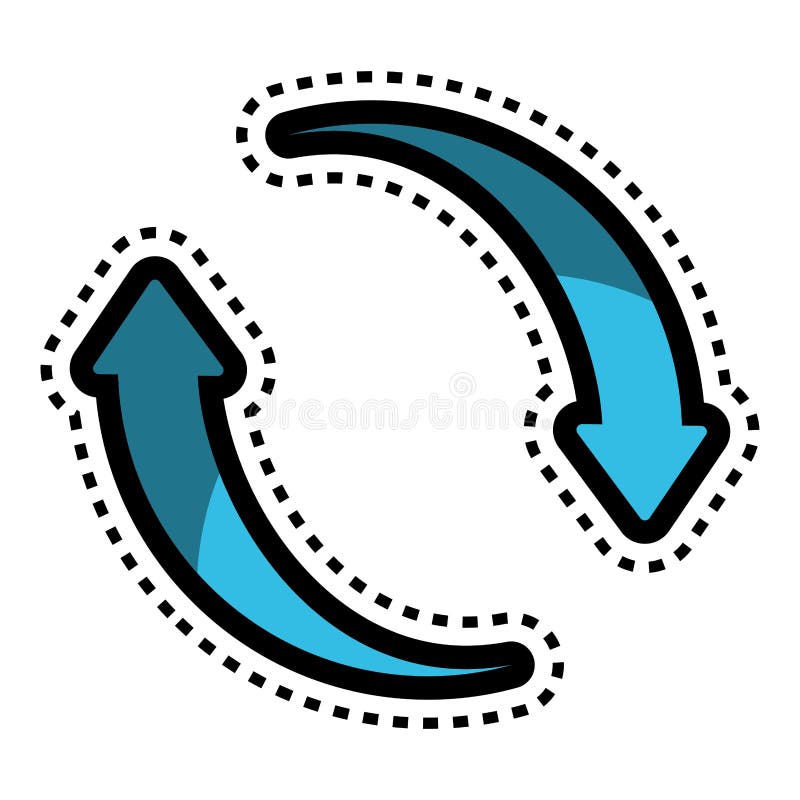 Arrows Around Isolated Icon Stock Vector - Illustration of icon ...