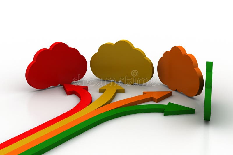 Different Direction Arrows with Man Icon Stock Illustration ...