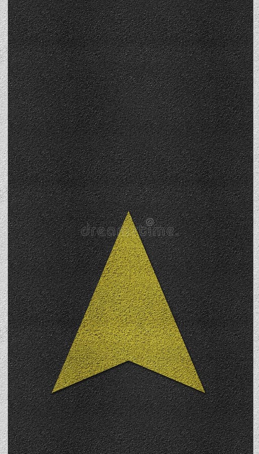 Arrows on Asphalt Road Texture Stock Photo - Image of aiming, forward ...