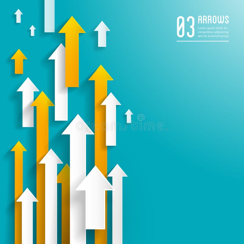 Arrows Background - Graphic Design Template Stock Illustration ...