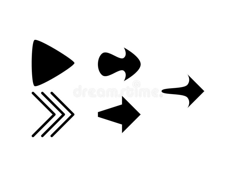 Arrows big set icons stock vector. Illustration of pattern - 229557596