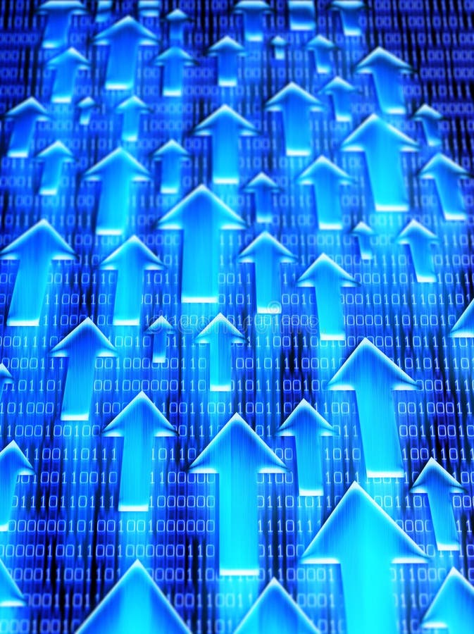 Binary Stream, Flow of Information Stock Illustration - Illustration of ...