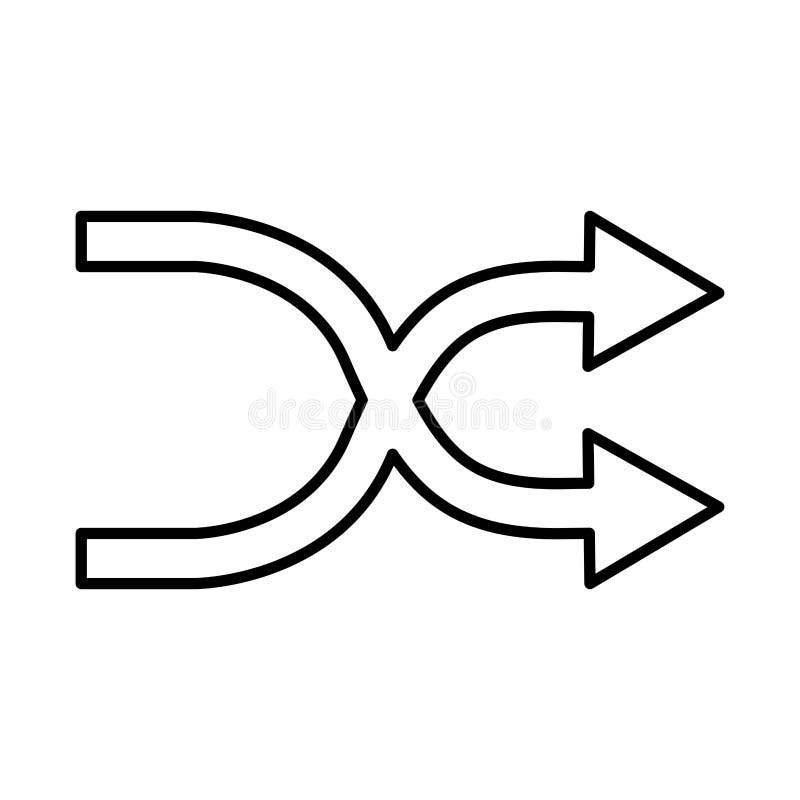 Arrows Change Symbol Isolated Icon Stock Illustration - Illustration of ...