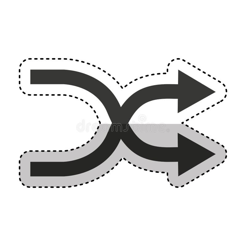 Arrows Change Symbol Isolated Icon Stock Illustration - Illustration of ...