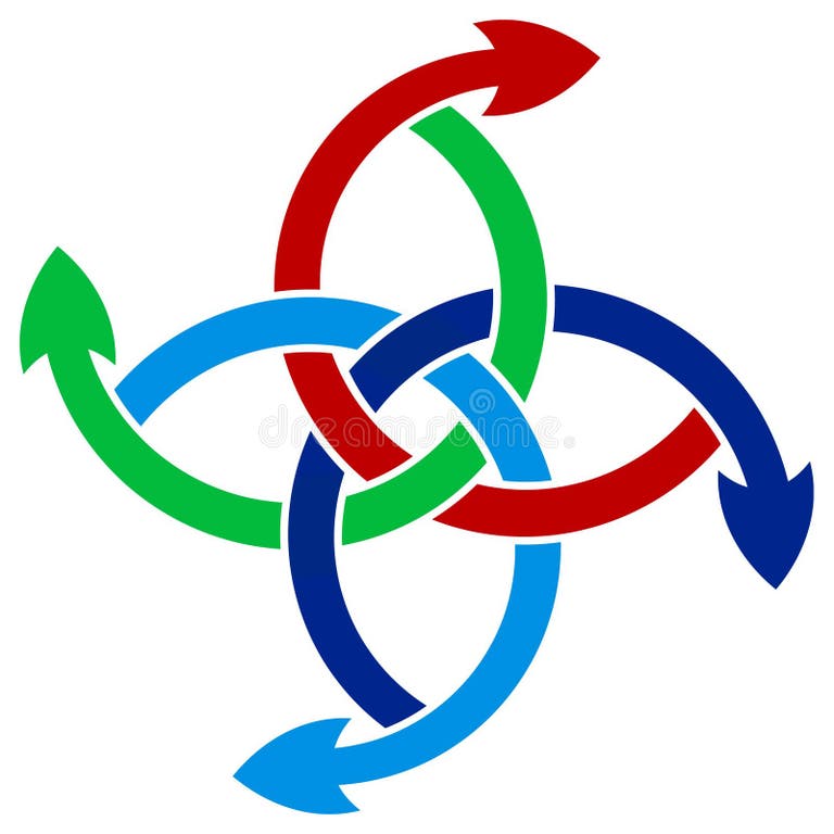 Circle Arrows Pointing Stock Illustrations – 7,995 Circle Arrows ...