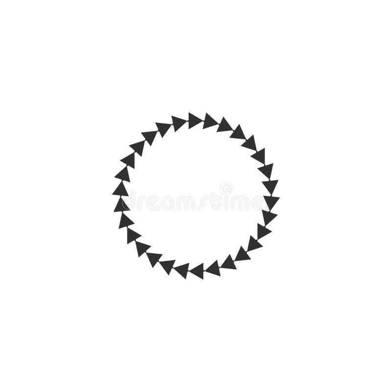 Arrows in Circle Clockwise, Refresh Sign. Stock Vector Illustration ...