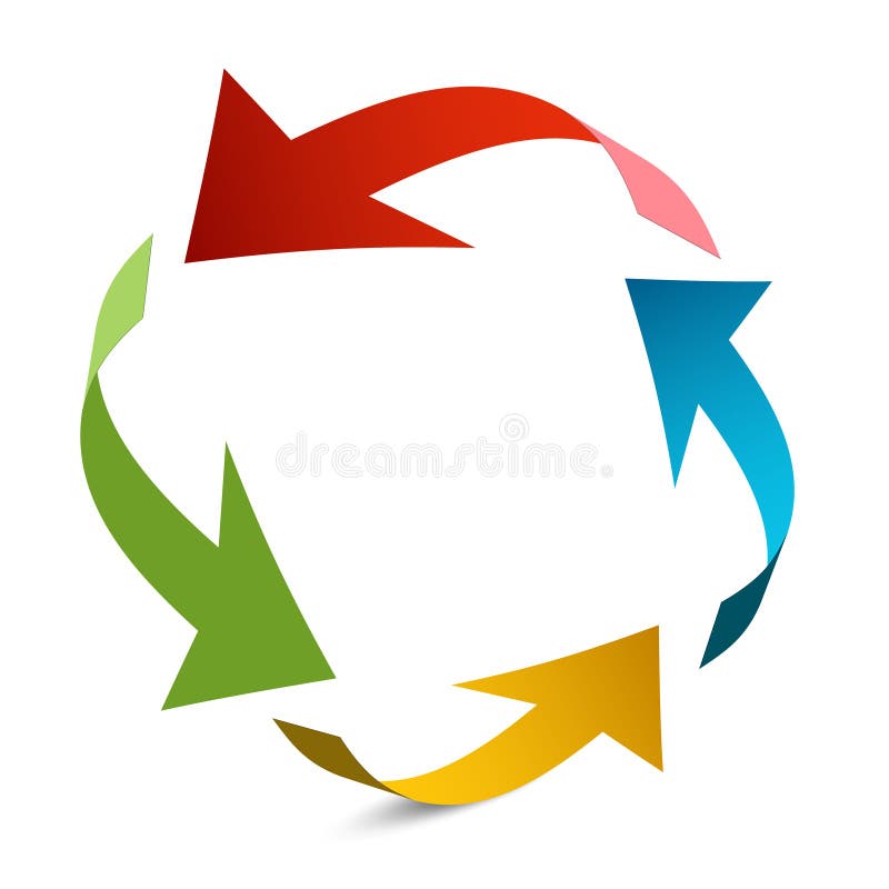 Circle Paper Vector Infographics Template Stock Vector - Illustration ...