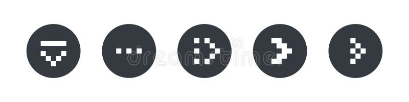 Pixel Arrows. Arrows Pixel Art. Arrows Icons Concept. Arrows Direction ...