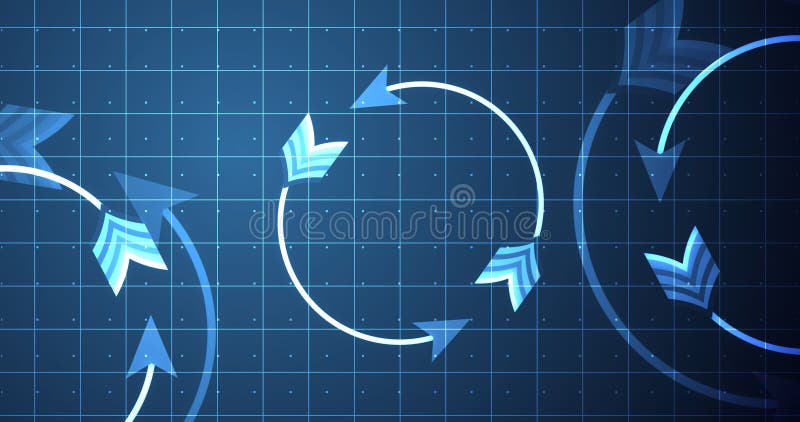 Arrows in a Circular Loop Moving. Recycle Reuse Concept for Digital ...
