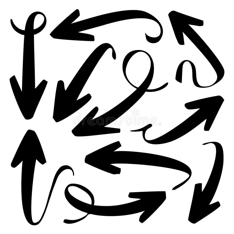 Arrows Collection for Business Plan and Education, Direction Pointers ...