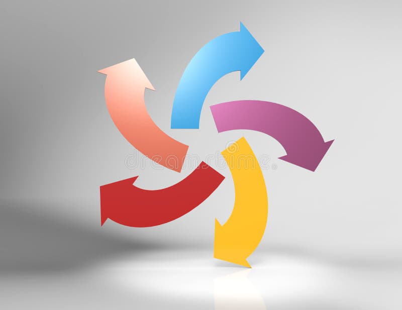 Arrows stock illustration. Illustration of circles, development - 45485650