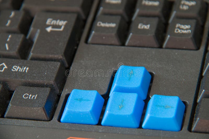 Arrows of Computer Keyboard Stock Image - Image of left, arrows: 34985167