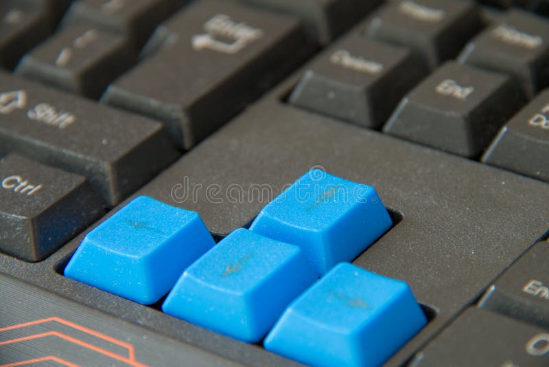 Arrows of Computer Keyboard Stock Image - Image of left, arrows: 34985167