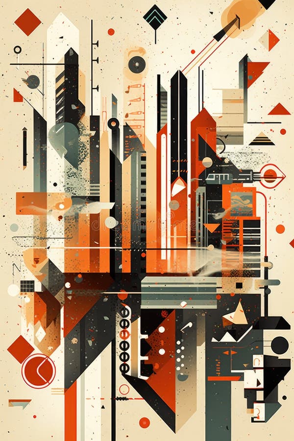 Arrows Connecting Various Icons and Graphics Stock Illustration ...