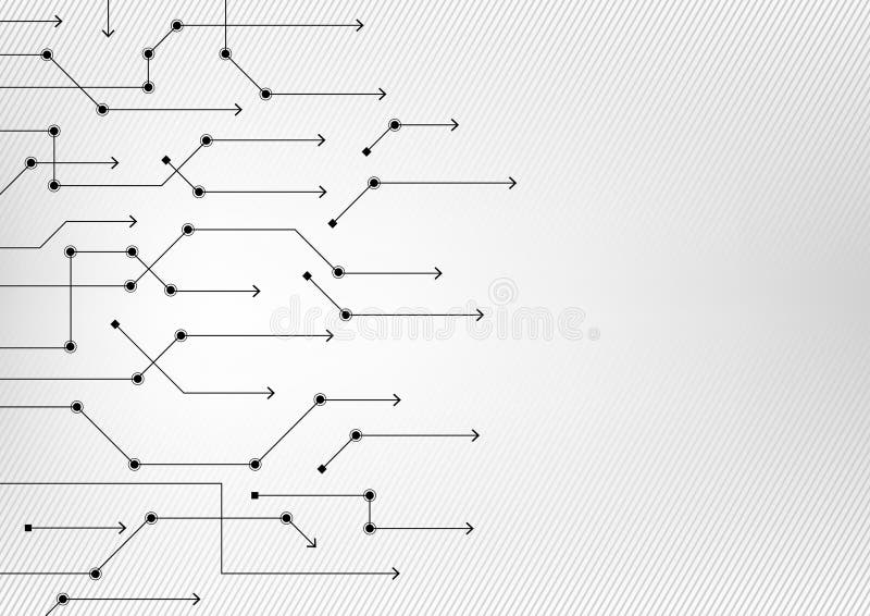 Arrows and Connection Lines Moving To the Right, Vector Modern T Stock ...