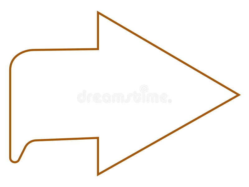 Arrows with custom tail stock illustration. Illustration of document ...