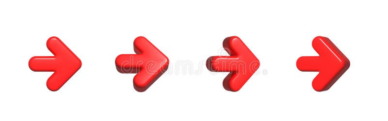 Arrows Vector Set,icon Vector, Red Mark Stock Vector - Illustration of ...