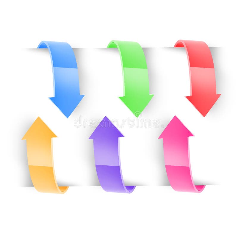 Arrows, Decrease or Graphic Sign for Increase, Synergy or Icon for ...