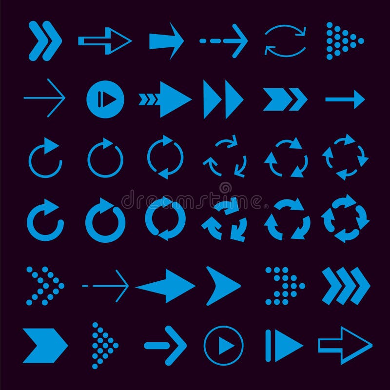 Arrows Direction. Road Signs for Street or Highway Traffic Navigation ...