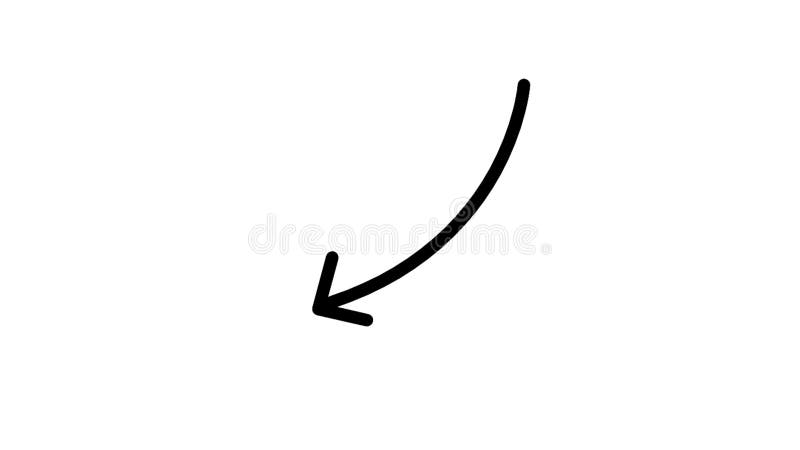 Arrows, Direct Symbol Set on Black Background with Alpha Channel Stock ...