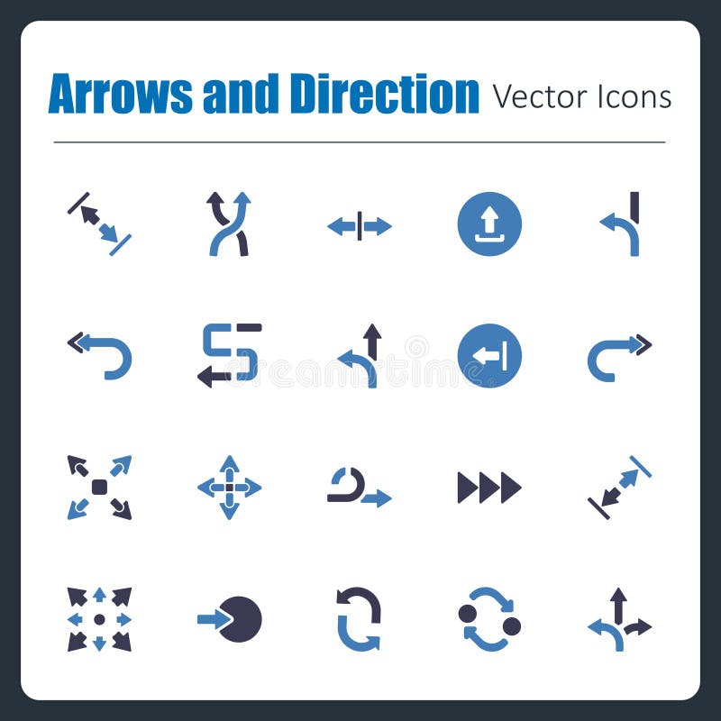 Arrows and Direction stock vector. Illustration of right - 264688695