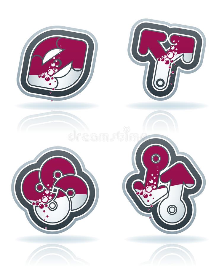 Arrows & Directions stock vector. Illustration of background - 27998817