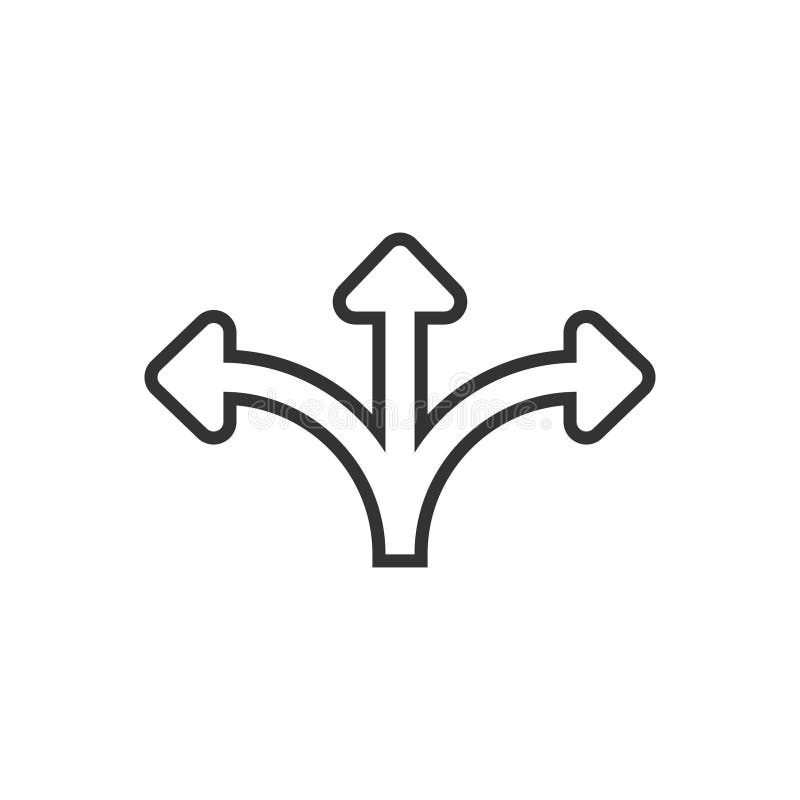 Arrows Directions Icon stock vector. Illustration of direction - 391473577