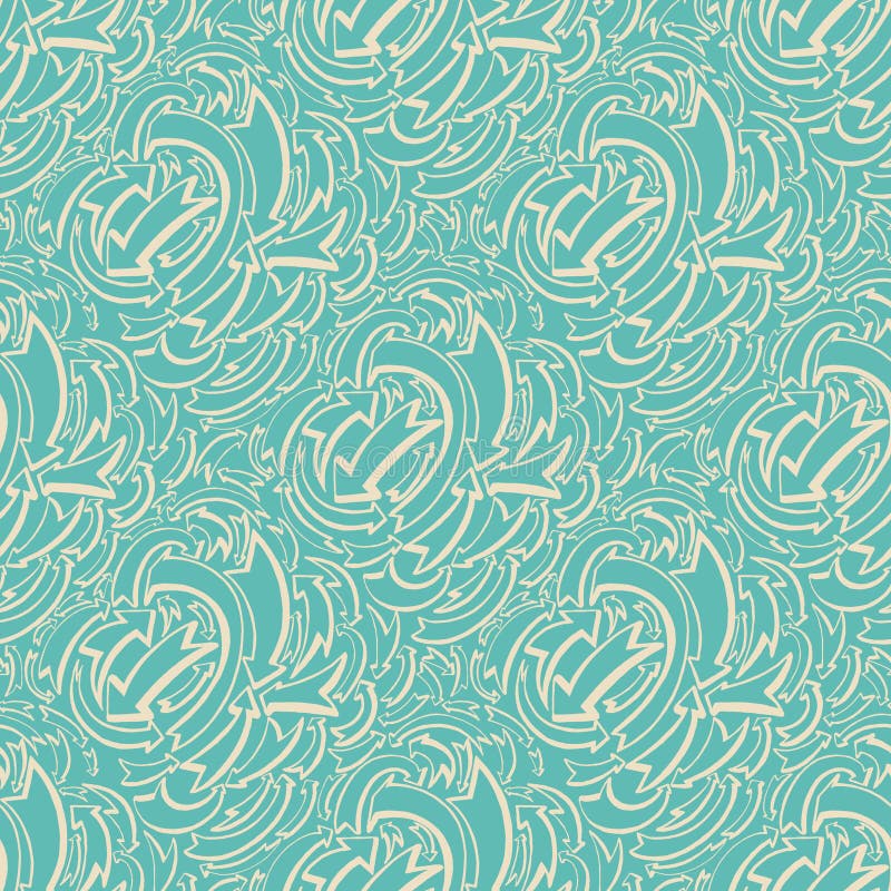 Arrows and Directions. Wallpaper Seamless Pattern Stock Vector ...
