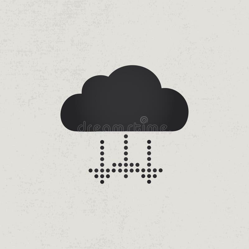 Arrows down rain concept stock vector. Illustration of sign - 102699014