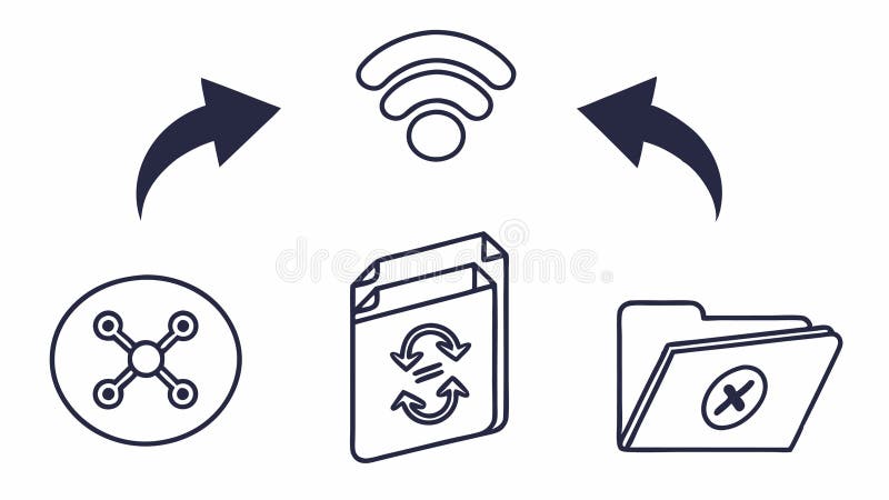 Arrows Exchange Transfer and Data Flow and Communication and Connection ...