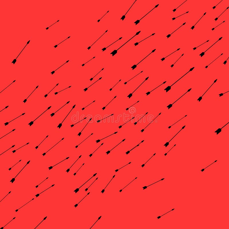 Arrows Flying Vector Illustration Stock Illustration - Illustration of ...