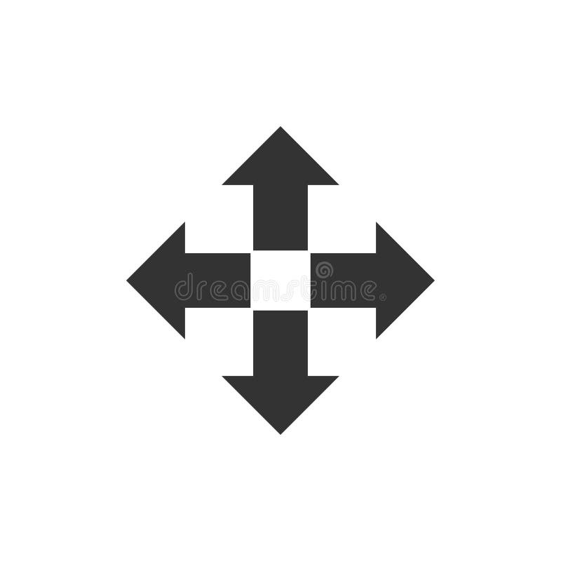 Arrows in four directions stock illustration. Illustration of metaphor ...