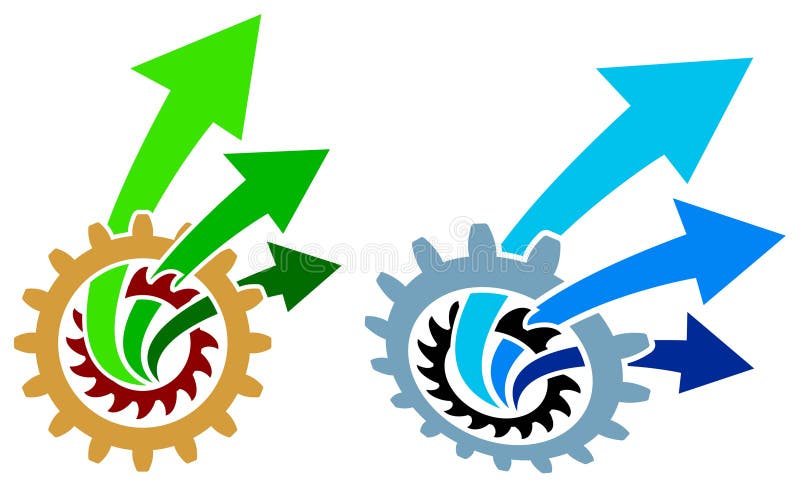 Manufacturing Logo, Factory Symbol Concept Design Stock Vector ...