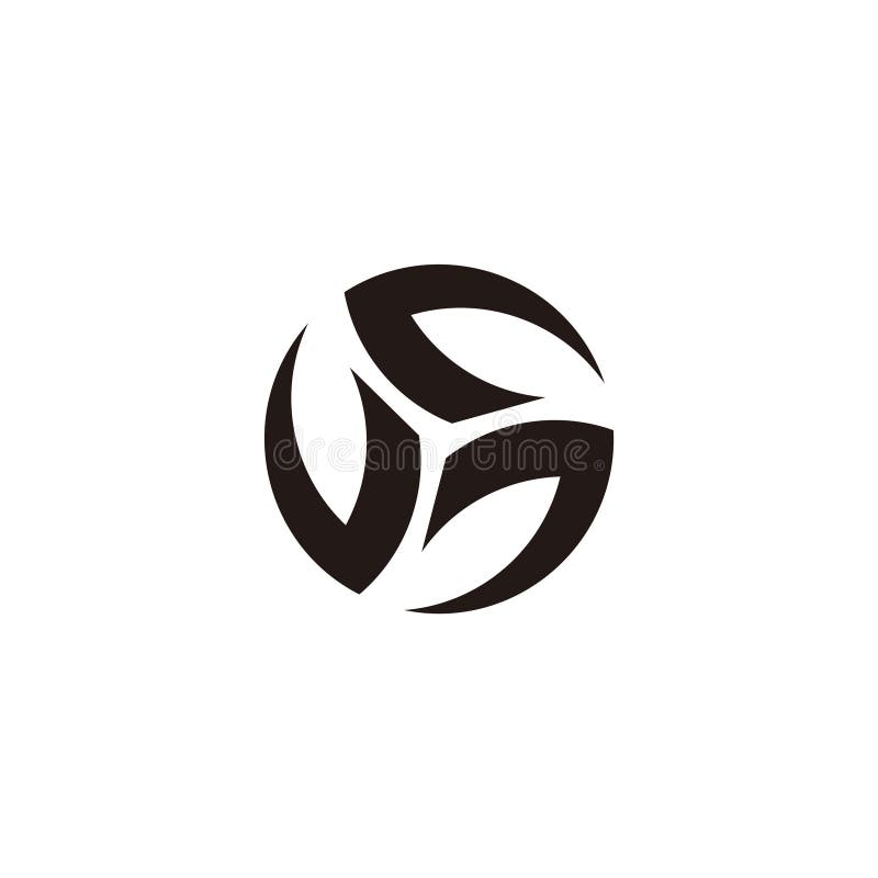 Arrows Geometric Circles Curves Logo Vector Stock Vector - Illustration ...