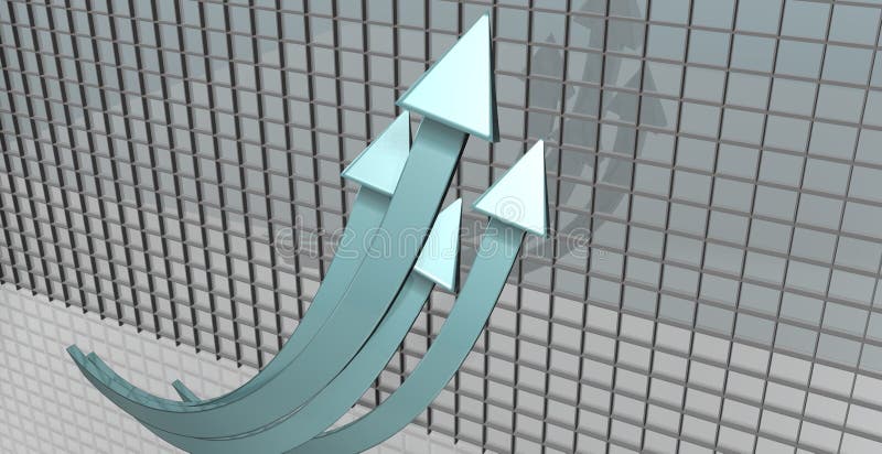 Arrows going up stock illustration. Illustration of company - 12904805