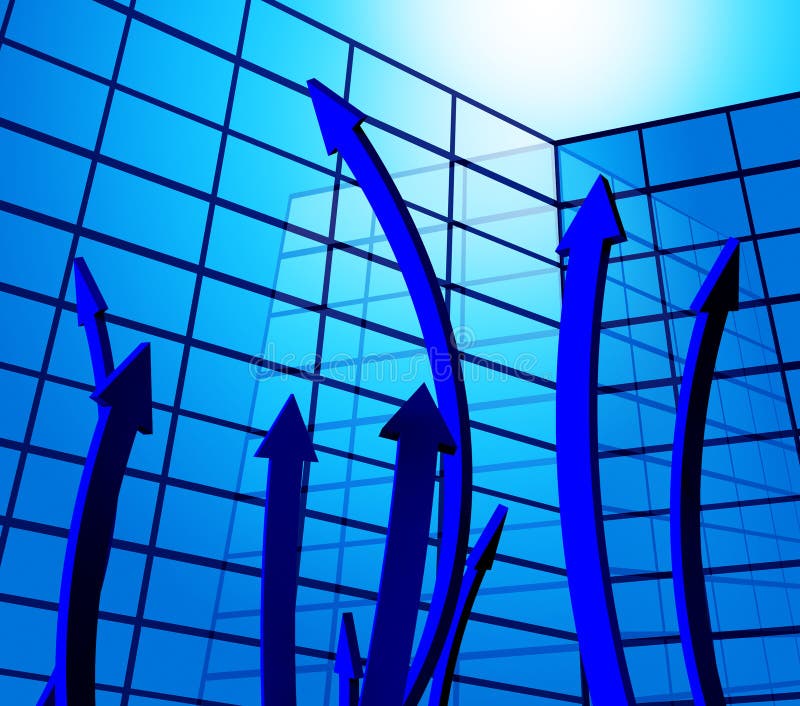 Arrows going up stock illustration. Illustration of creative - 31014122