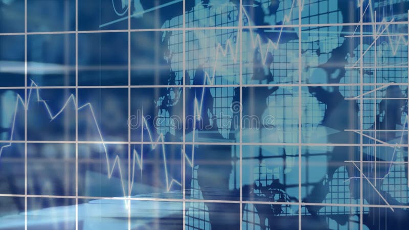 Arrows and Grid Moving with Map of the World Stock Footage - Video of ...