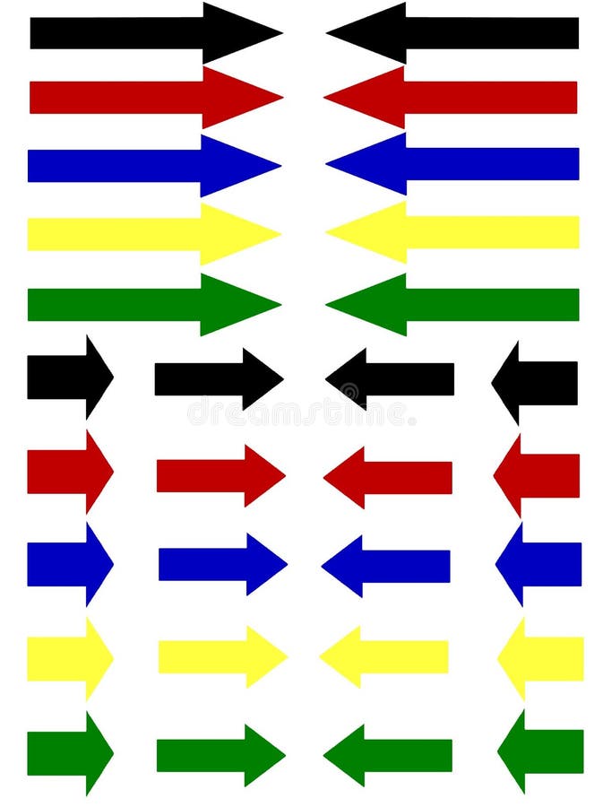 Arrows Horizontal stock illustration. Illustration of direction - 651501