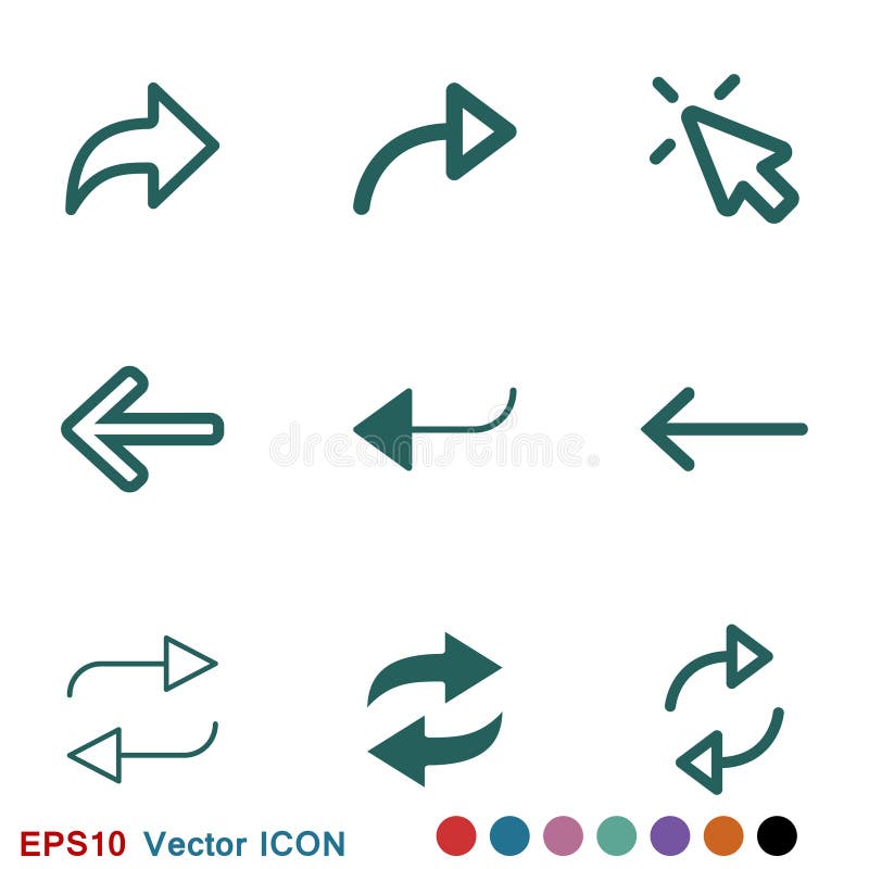 Arrows Icon. Arrow for the Website and App Stock Illustration ...