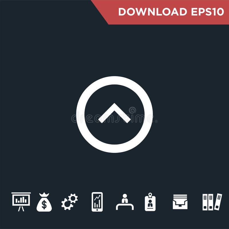 Arrows Icon Modern, Simple Flat Stock Illustration - Illustration of ...