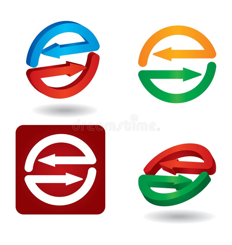 Abstract arrows sign stock vector. Illustration of symbol - 47898819