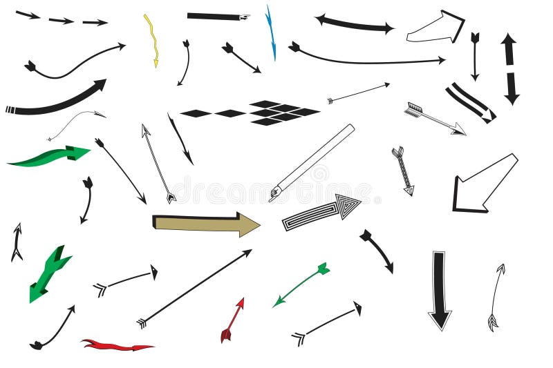 Arrows Icon Set. Arrows Icon Set Include Arrow, Symbol, Square, Rotate ...