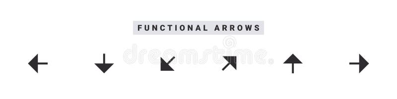 Arrows Icons. Functional Arrows. Pointer or Arrow Signs. Modern Arrow ...