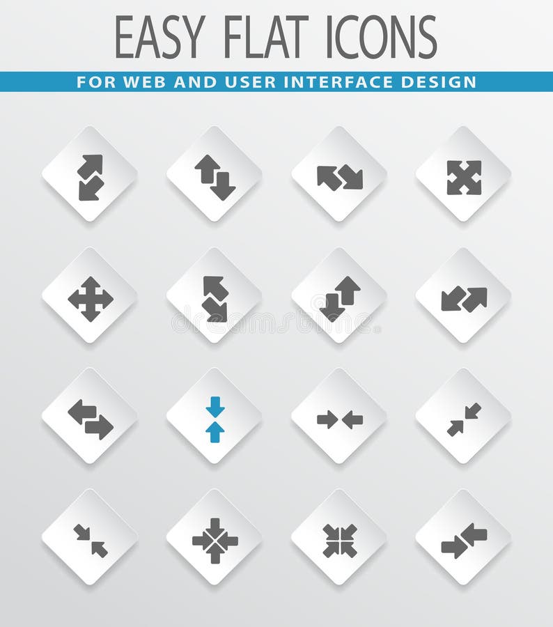 Arrows icons set stock vector. Illustration of hand, right - 89054320