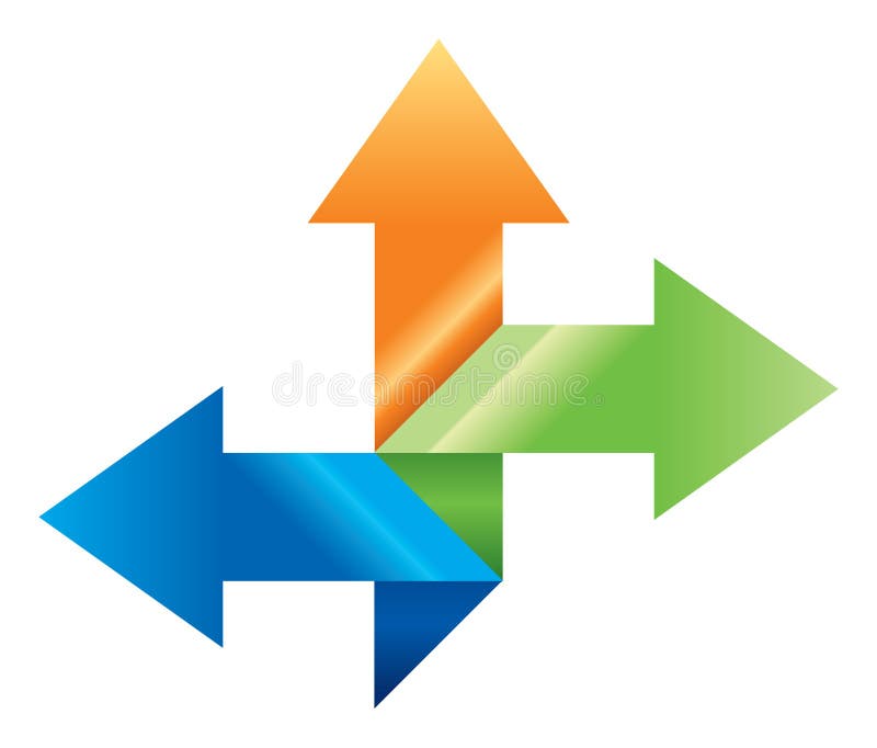 Arrows indicate stock vector. Illustration of arrows - 48006903